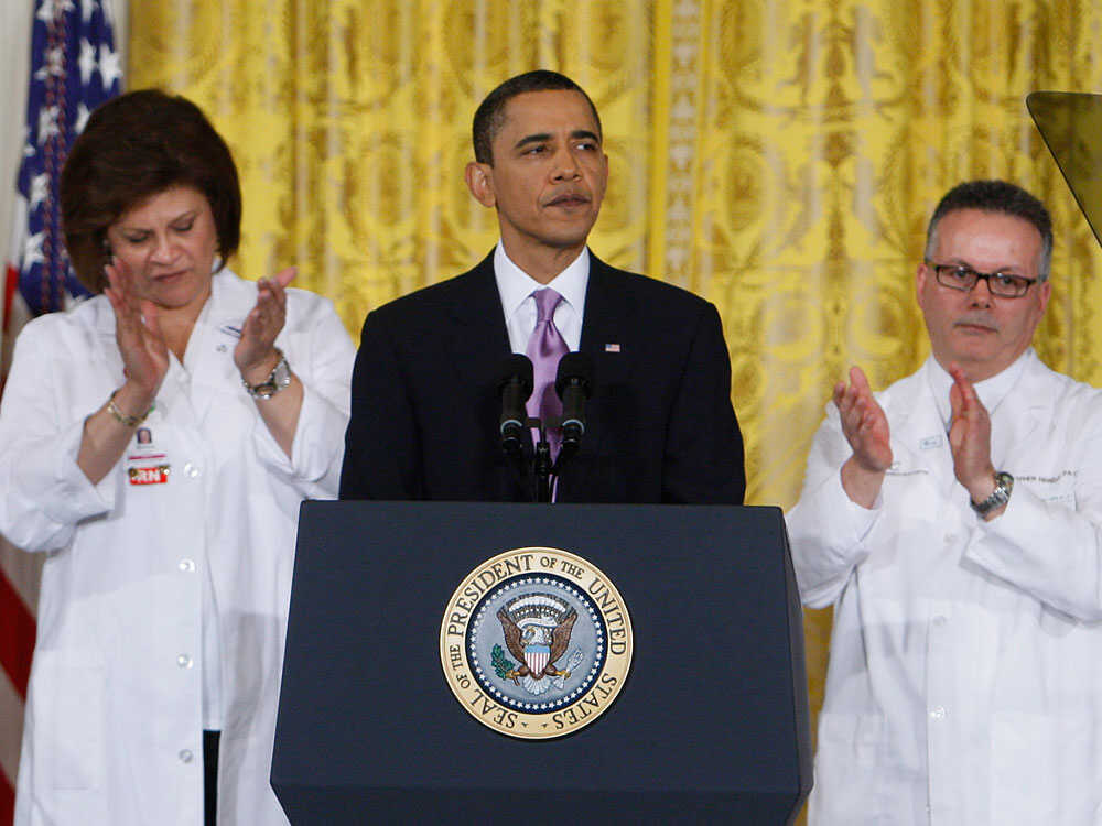 Obama Launches Final Push For Health Overhaul : Shots - Health News : NPR