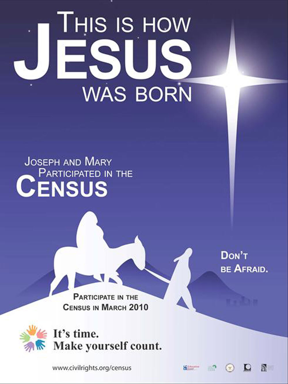 Census Poster Tie-In To Jesus, Mary And Joseph Inflames Some : The Two ...