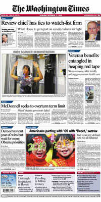 Washington Times Cuts 40% Of Staff : The Two-Way : NPR