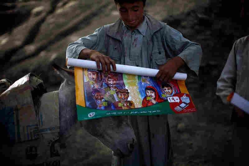 Donkeys Deliver The Vote To Rural Afghanistan : The Picture Show : NPR