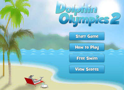 We play Dolphin Olympics 2 from Rawkins Games : Wait Wait ... Don't ...