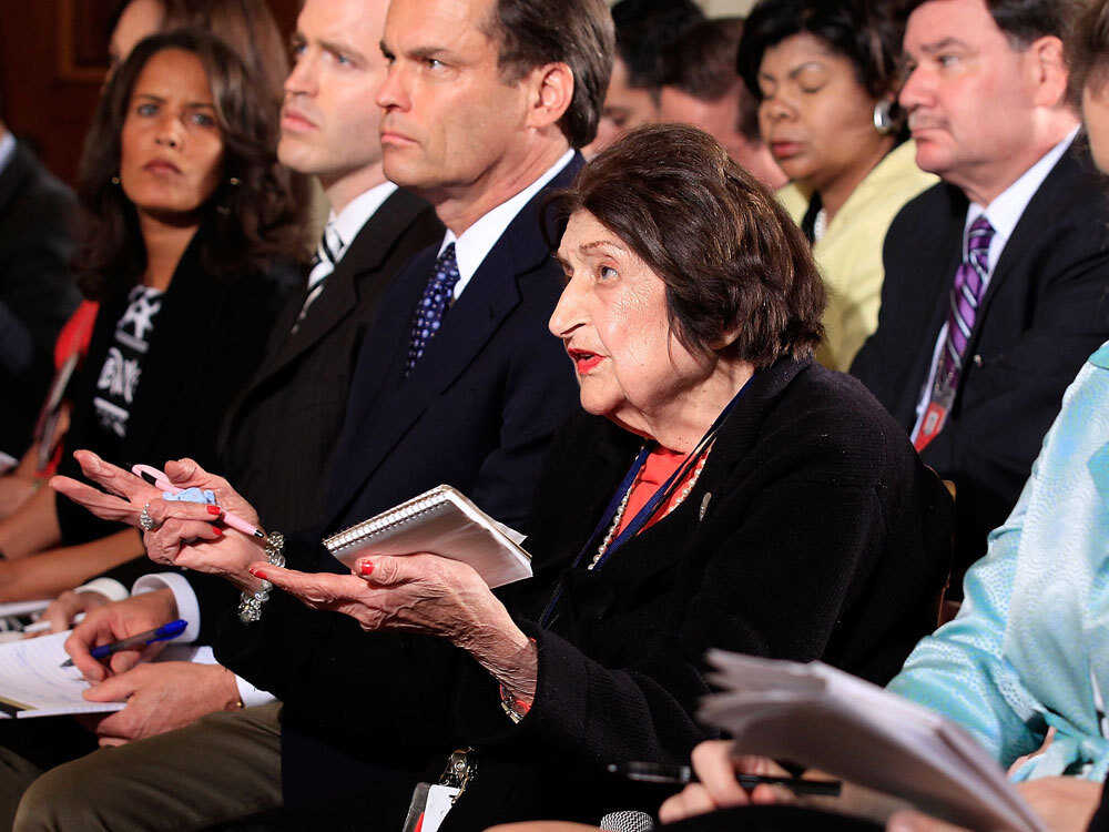 Don't Take Away Helen Thomas' Front Row Nameplate : NPR Public Editor : NPR