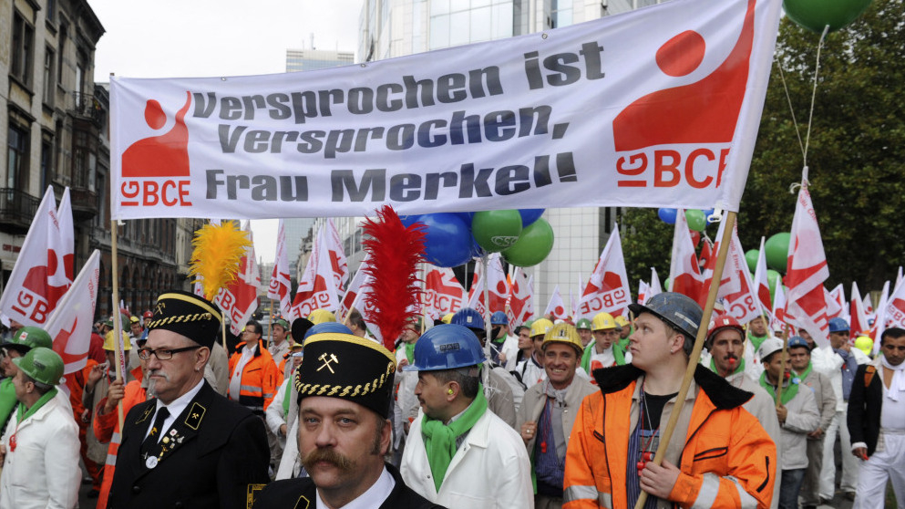 Protests Held Across Europe : The Two-Way : NPR