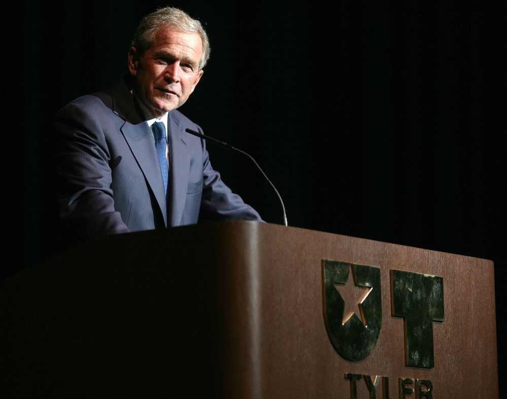 George Bush The Decider Calls Bailout Easy Choice : It's All Politics : NPR