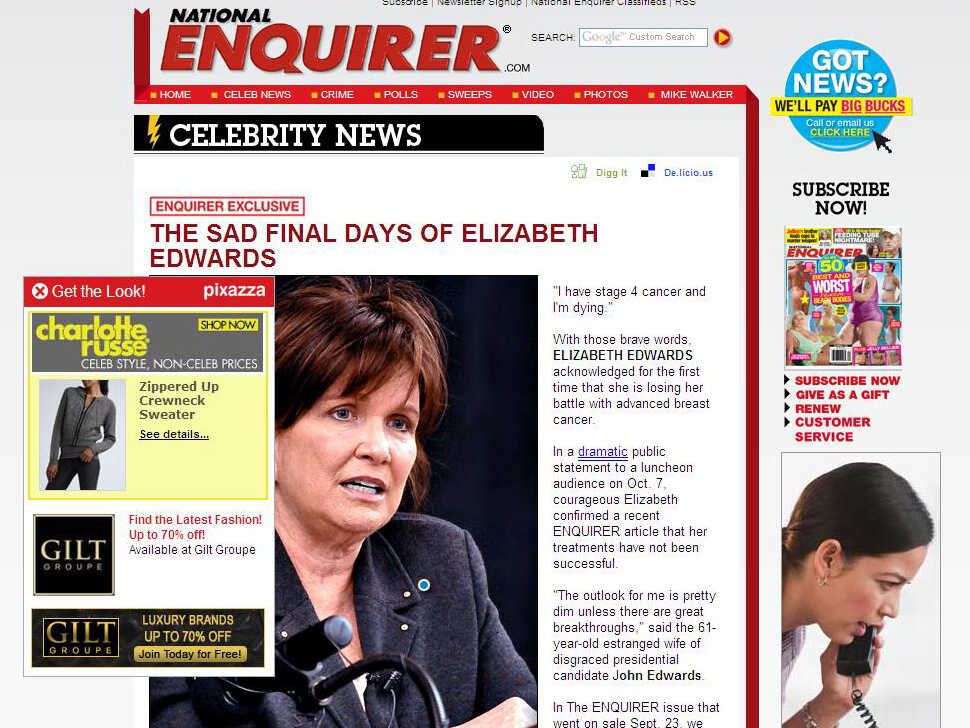 Web Ads Tied To News Photos Pop Up More And More : NPR