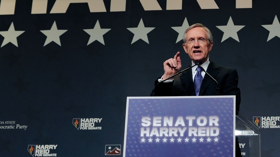 Harry Reid Gets Lucky In Nevada : It's All Politics : NPR