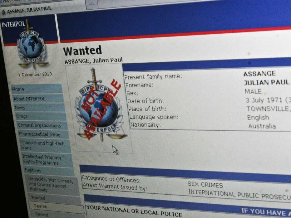 Arrest Warrant Issued For WikiLeaks Founder : NPR