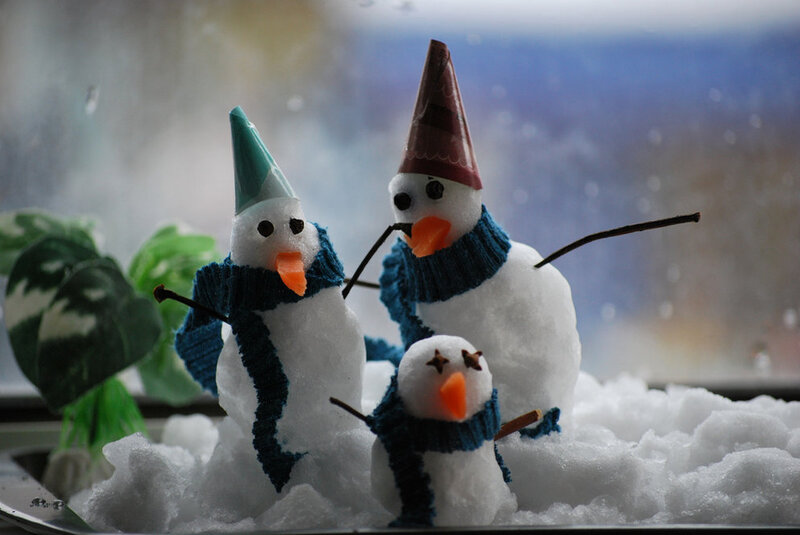 Snowman Kit: One Part Snow, Nine Parts Imagination : The Picture Show : NPR