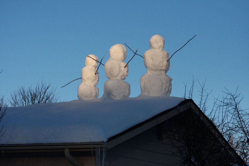 Snowman Kit: One Part Snow, Nine Parts Imagination : The Picture Show : NPR