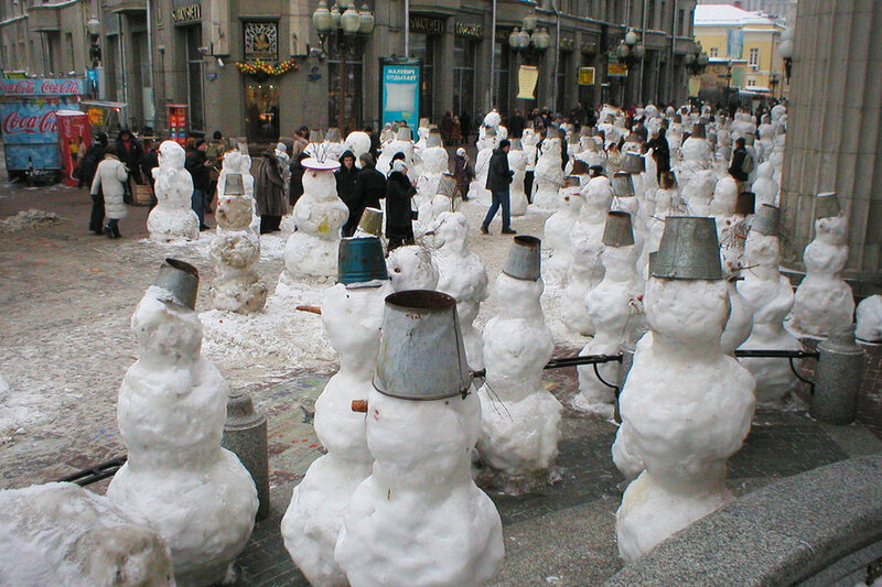 Snowman Kit: One Part Snow, Nine Parts Imagination : The Picture Show : NPR