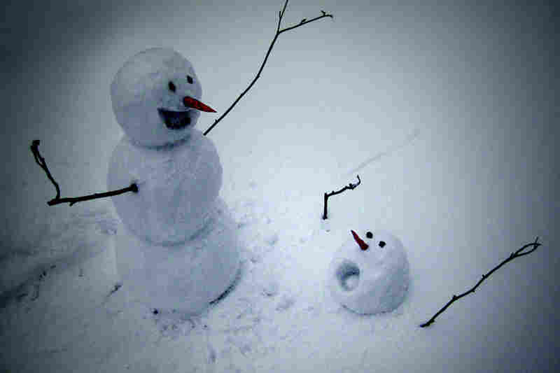 Snowman Kit: One Part Snow, Nine Parts Imagination : The Picture Show : NPR