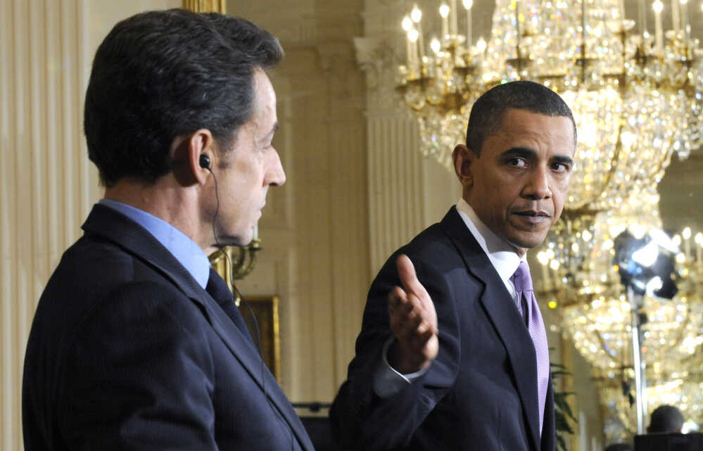 Sarkozy, Obama Meet Today At White House : The Two-Way : NPR