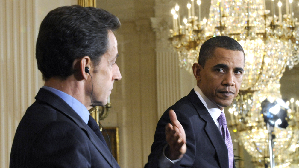 Sarkozy, Obama Meet Today At White House : The Two-Way : NPR