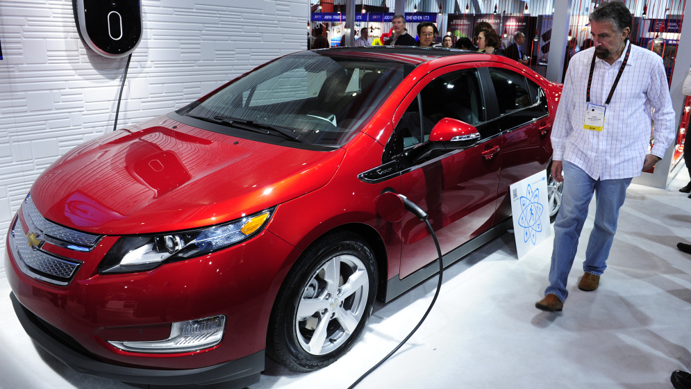 Electric Cars Steal The Spotlight At Auto Show : NPR