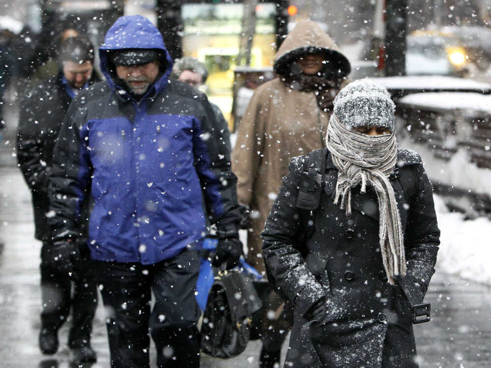 Sick Of The Cold? Hang On, Warmer Days Are Just Ahead : The Two-Way : NPR