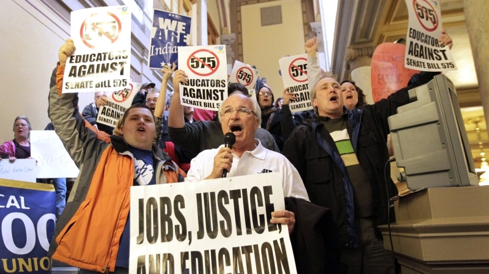 Labor Unions Fight For Their Right To Influence : NPR