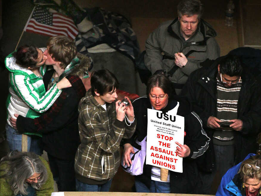 Weird Wire Find: Can You Spot The Best Protesters? : The Picture Show : NPR