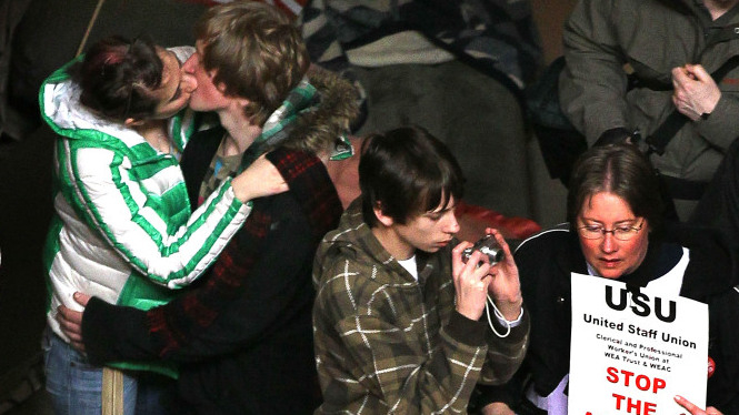 Weird Wire Find: Can You Spot The Best Protesters? : The Picture Show : NPR