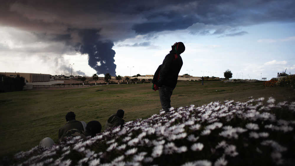 Giant Fireball Reported As Libya Strikes Oil Facility : NPR