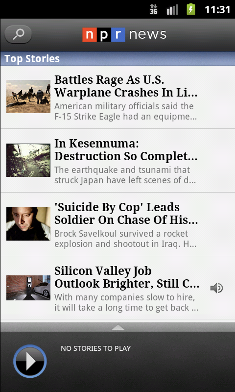 Android 2.0: Rebuilt & Redesigned : Inside NPR.org : NPR