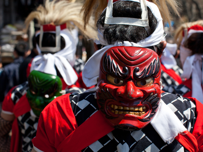 Japanese Celebrate The Dead Amid Town's Ruins : NPR