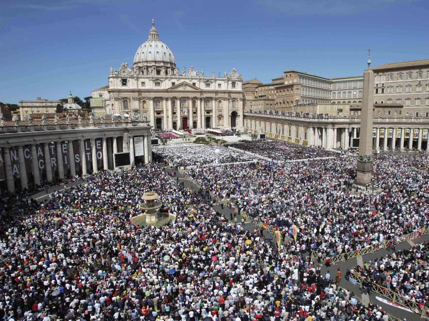 Crowds Cheer As Pope Beatifies John Paul : NPR