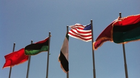 Scene From Benghazi: An Old Glory With 11 Stripes : The Two-Way : NPR