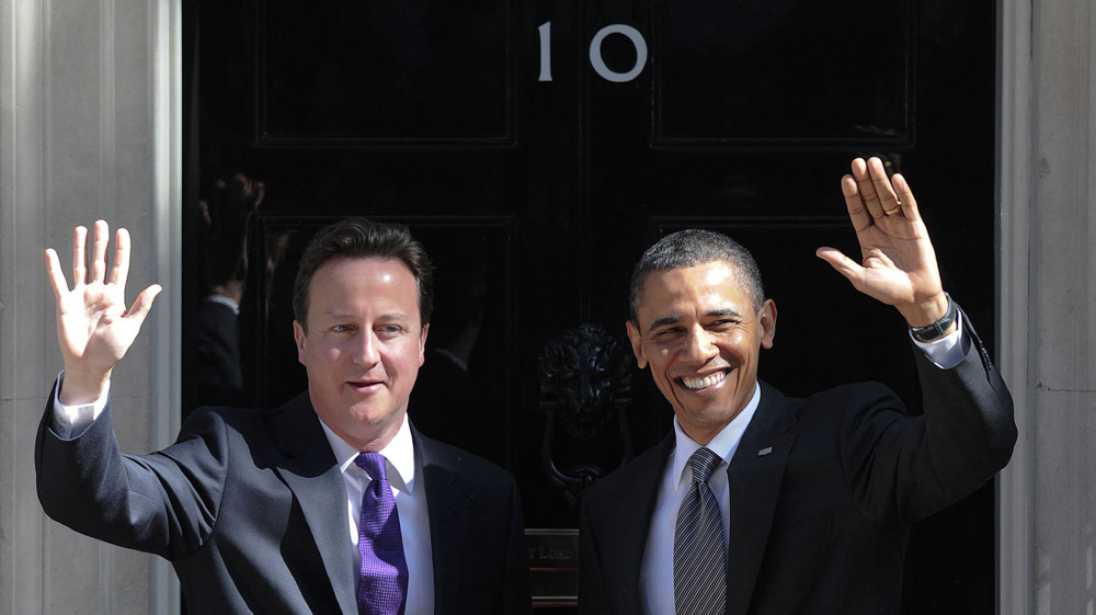 Obama, Cameron Express Unity On Libya, Mideast Peace : The Two-Way : NPR