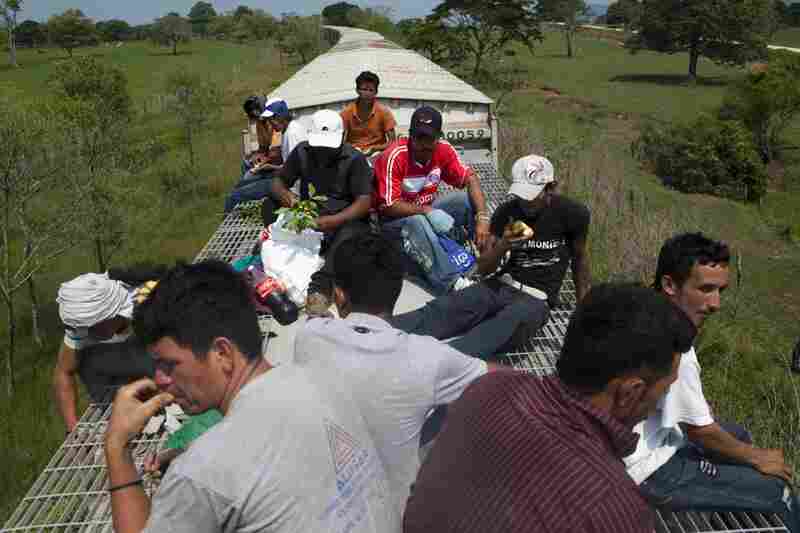 Atop Train, Migrants Begin Dangerous Trek To U.S. : NPR
