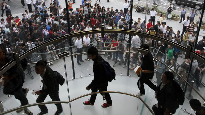 China's Professional Queuers Paid To Stand Around : NPR