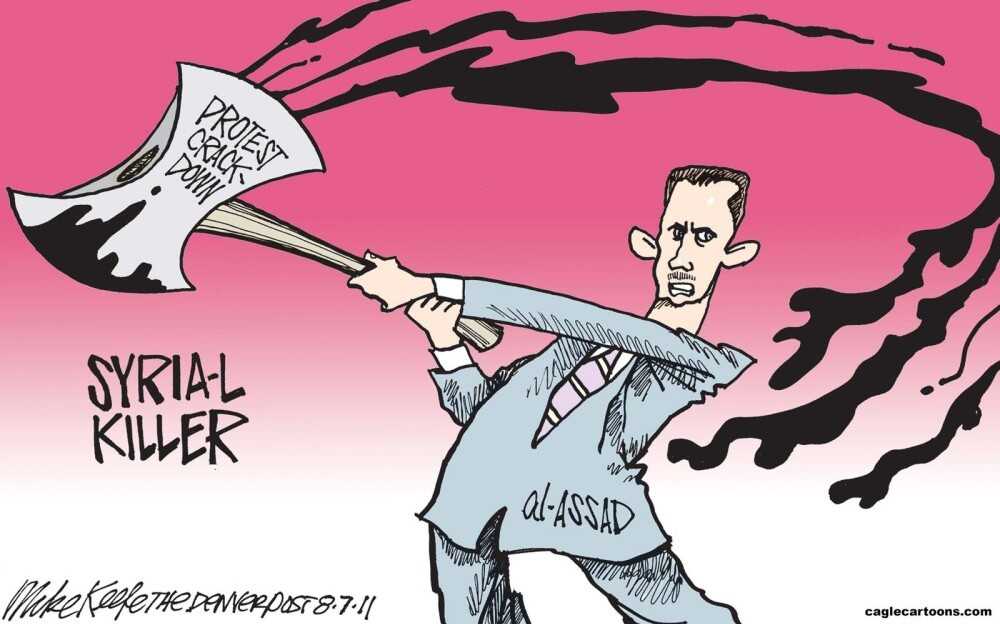 Double Take 'Toons: 'Basher' Bashar? : NPR