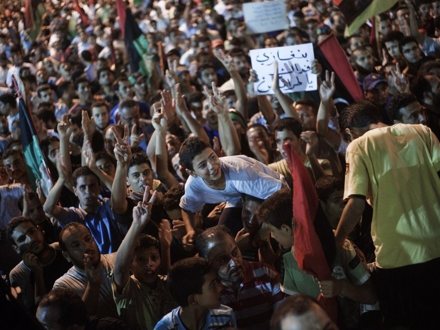 Libya Rebels In Tripoli, Gadhafi Defenses Collapse : NPR