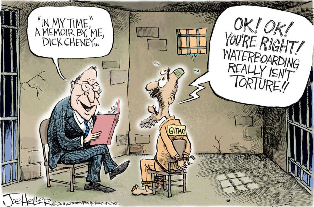 Double Take 'Toons: Cheney Cleans Some Clocks? : NPR