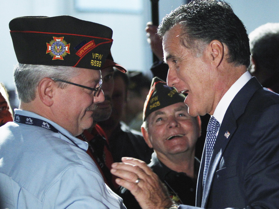 Perry, Romney Boost Military, Bash Obama In Texas : NPR