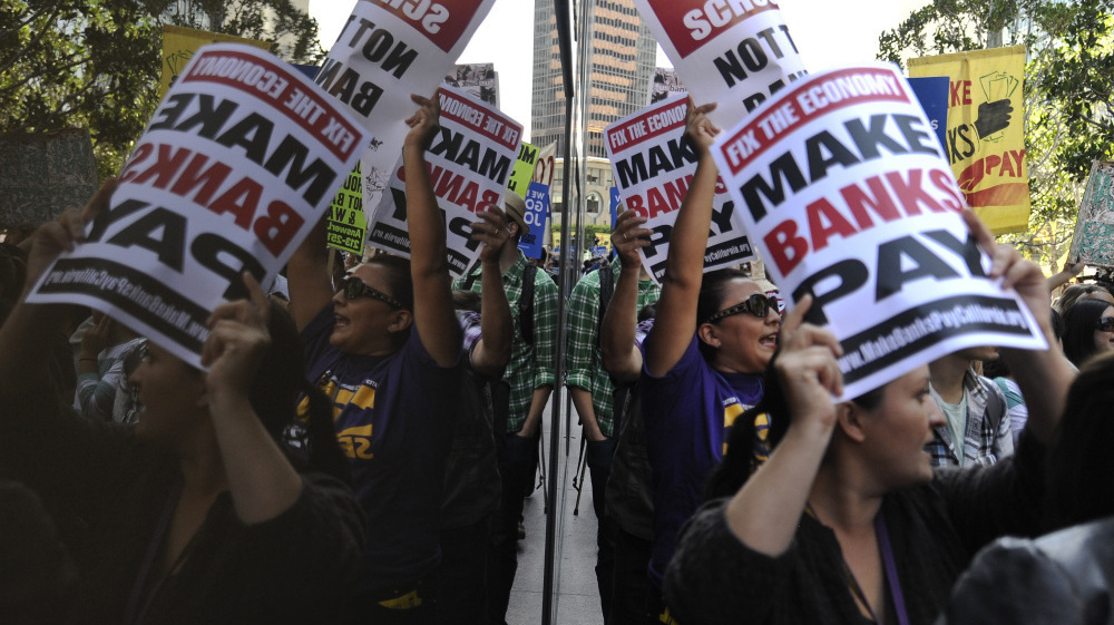 Obama Pushes His Financial Plan As Bank Protests Spread : NPR