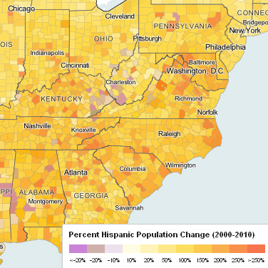 Map Of Spanish Speakers In The U S
