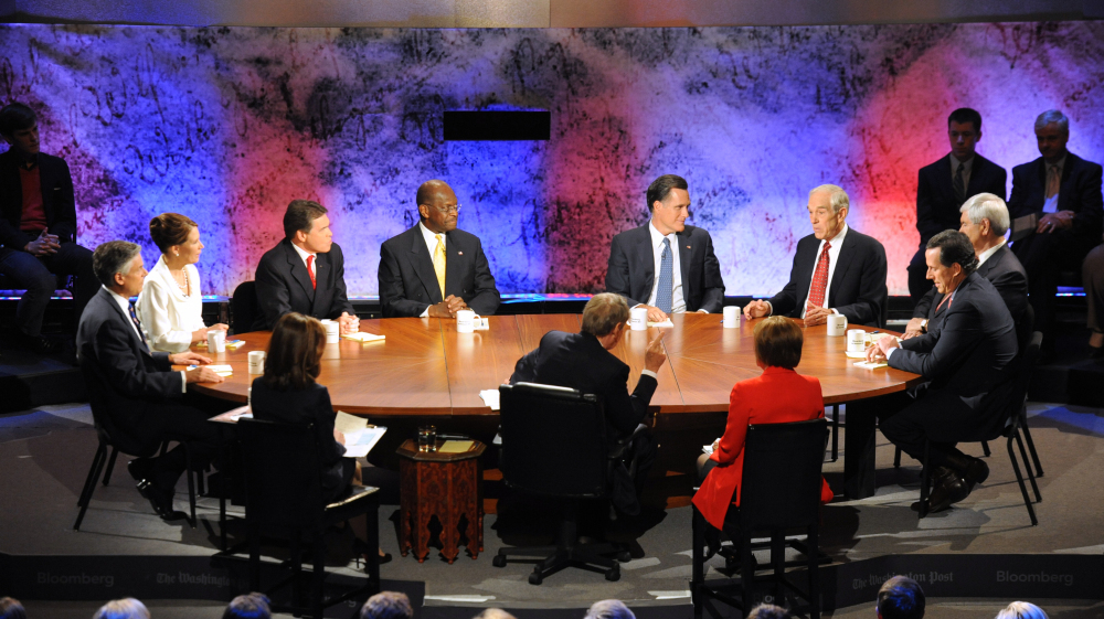 Candidates Are Easier To Take Sitting Down : It's All Politics : NPR