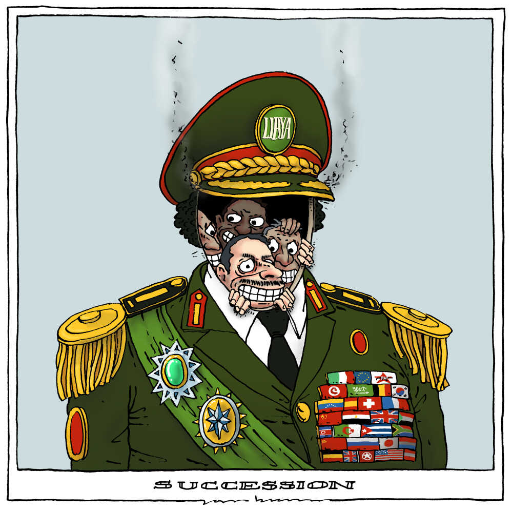 Double Take 'Toons: Moammar Gadhafi 1942-2011 : NPR