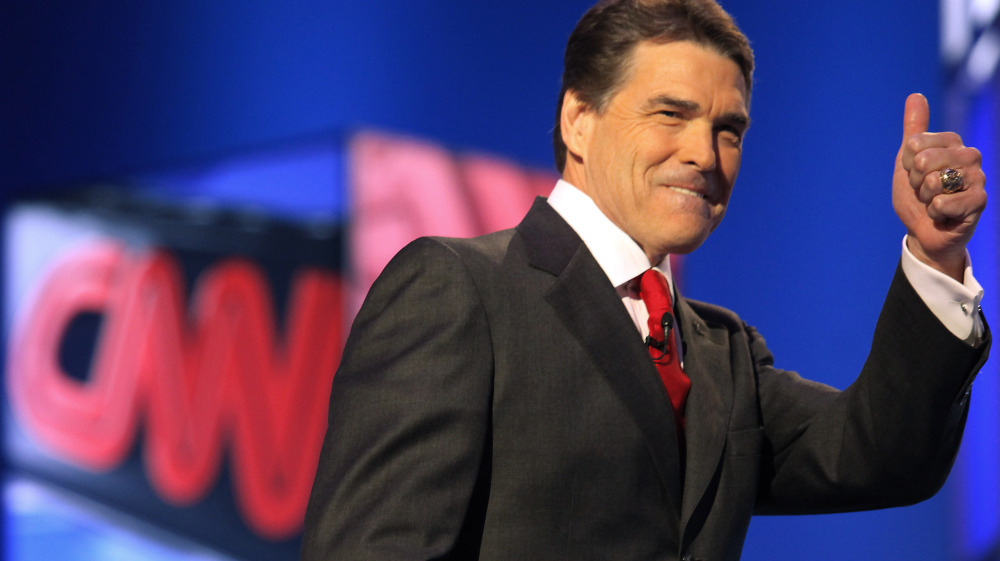 Perry Unveils His 'Cut, Balance And Grow Plan' : The Two-Way : NPR