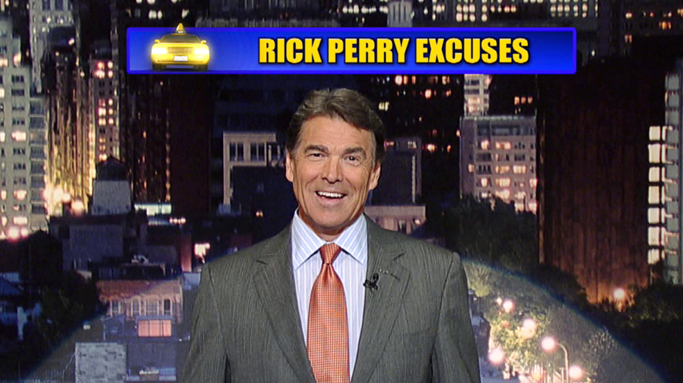VIDEO: Gov. Perry's 'Top 10 Excuses' : The Two-Way : NPR