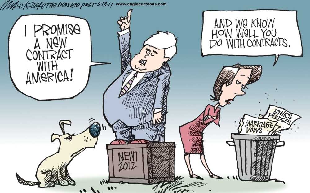 Double Take 'Toons: Newt's Next? : NPR