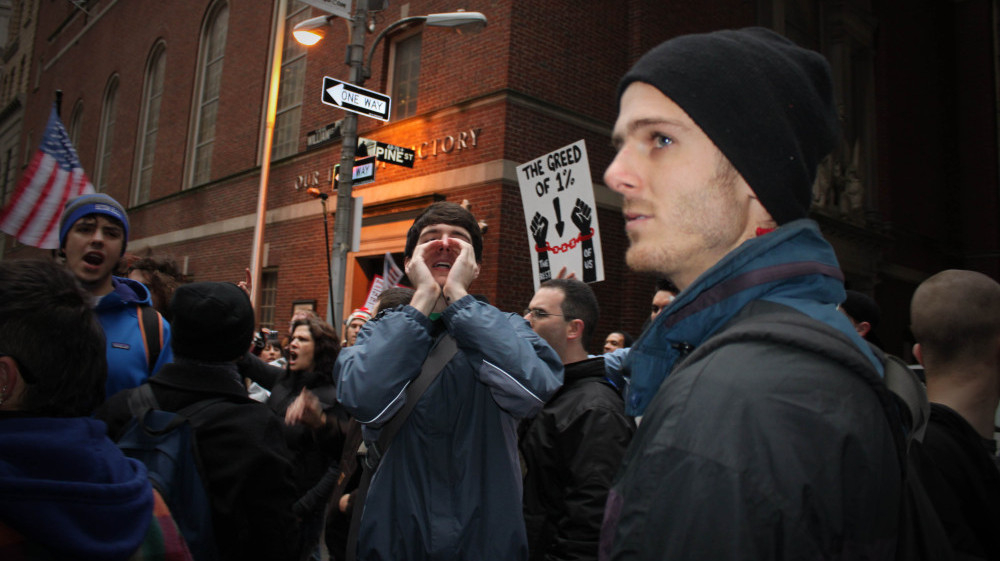 Occupy Launches Day Of Action On Wall Street : The Two-Way : NPR