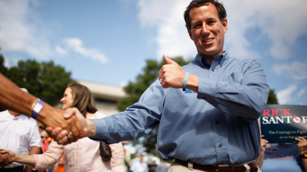 Santorum: Early Political Work Influences Him Still : NPR
