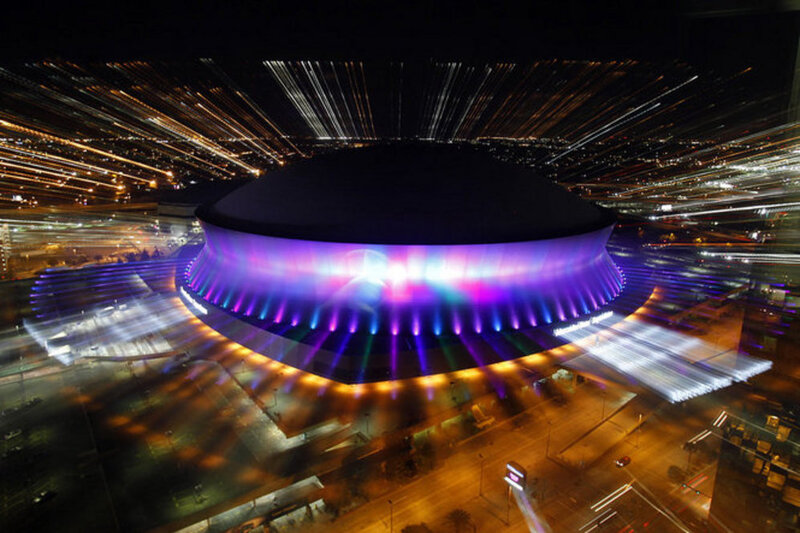 Vote On The Superdome's New Light Display : The Two-Way : NPR