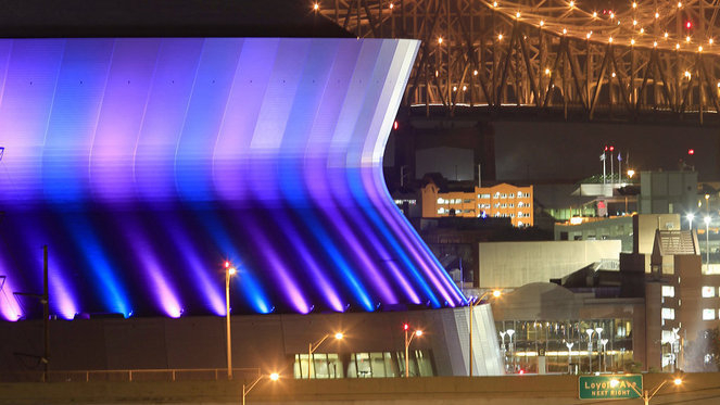 Vote On The Superdome's New Light Display : The Two-Way : NPR