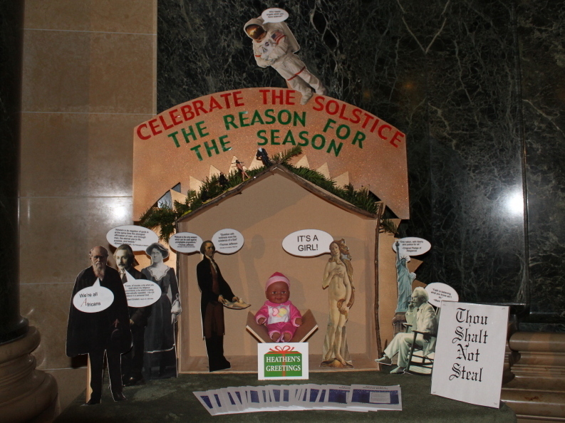 Secular Opponents Of Holiday Displays Get Creative : NPR