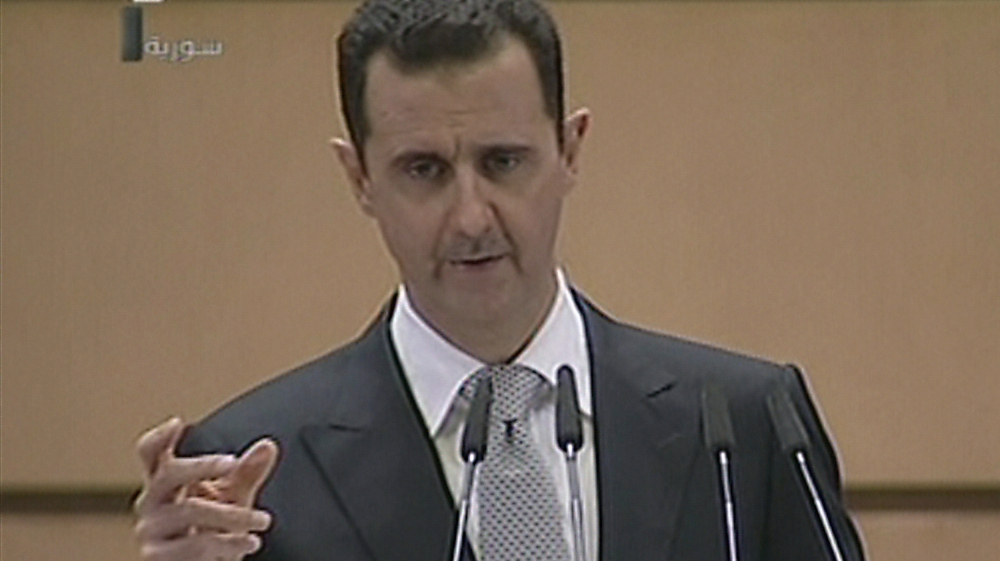 Defiant, Syria's Assad Says He'll Respond To Threats With An 'Iron Hand ...