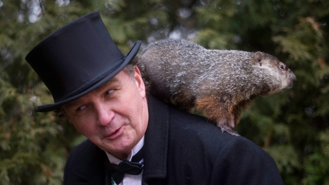 Life Imitates Art In 'Groundhog Day' Town : NPR