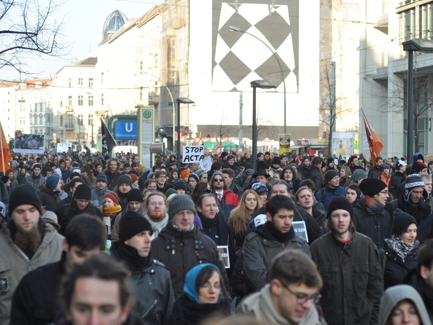 In Berlin, Netizens Protest Against 'ACTA' : NPR FM Berlin Blog : NPR