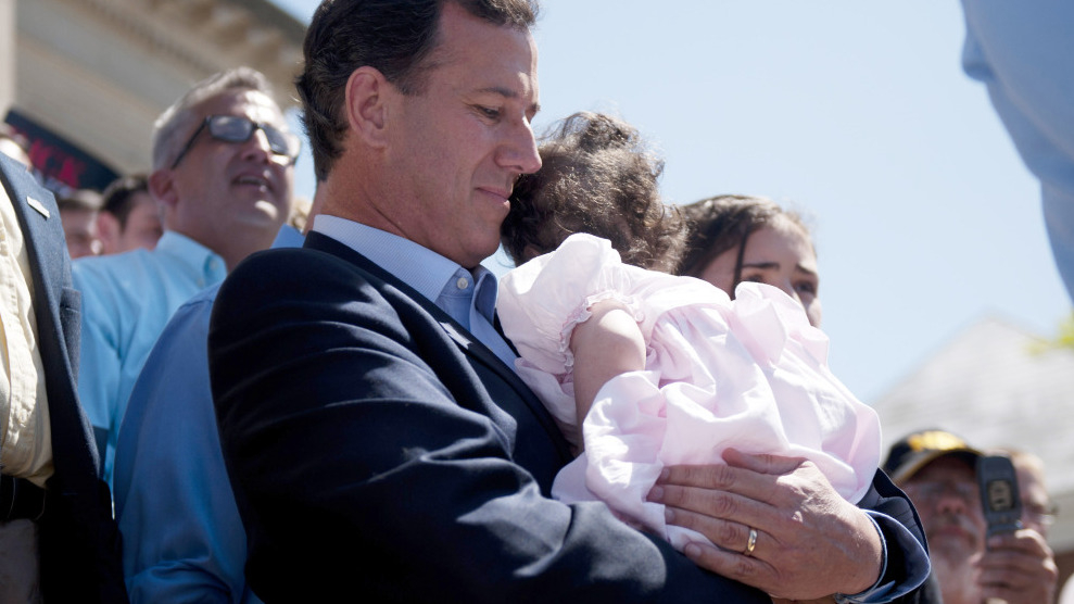 Santorum's Youngest Daughter Returns To Hospital : It's All Politics : NPR